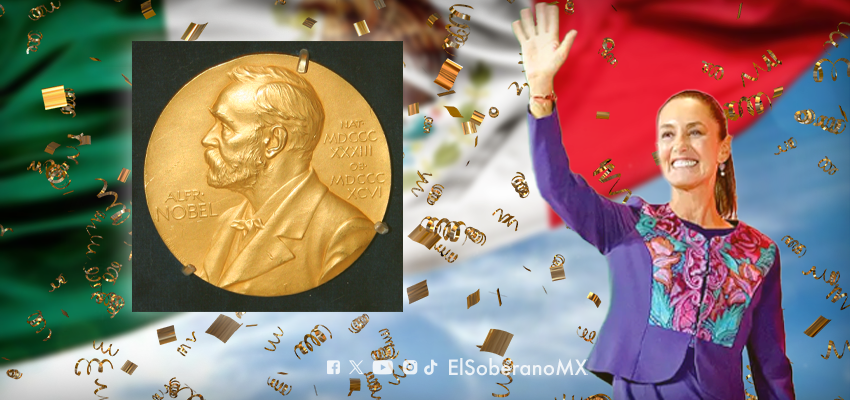 Claudia Sheinbaum recibe el Premio Nobel de sostenibilidad - El Soberano